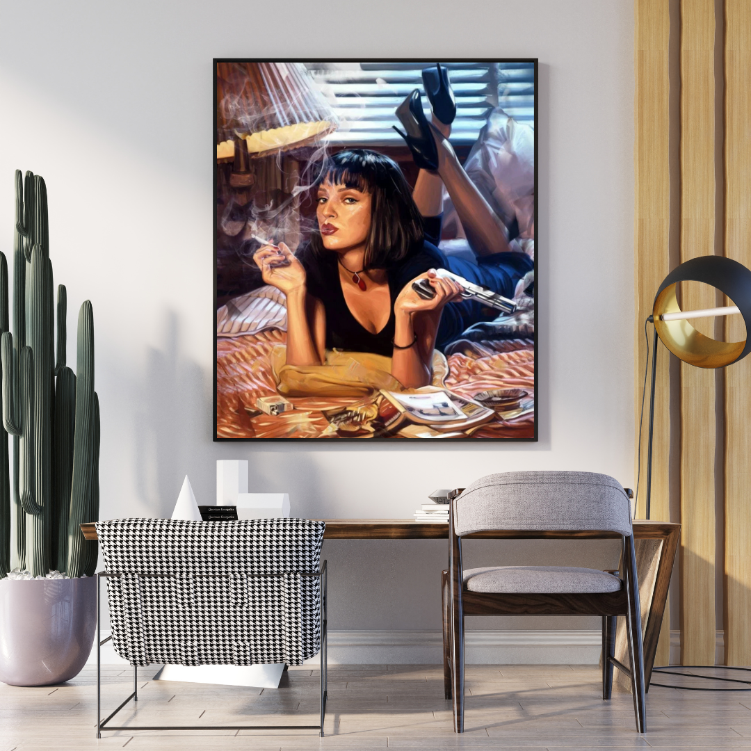 Tableau - Pulp Fiction Tarantino Mia Wallace – Kalunea