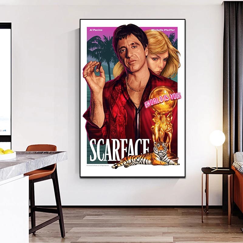 Tableau - Scarface Movie Al Pacino Tony Montana – Kalunea